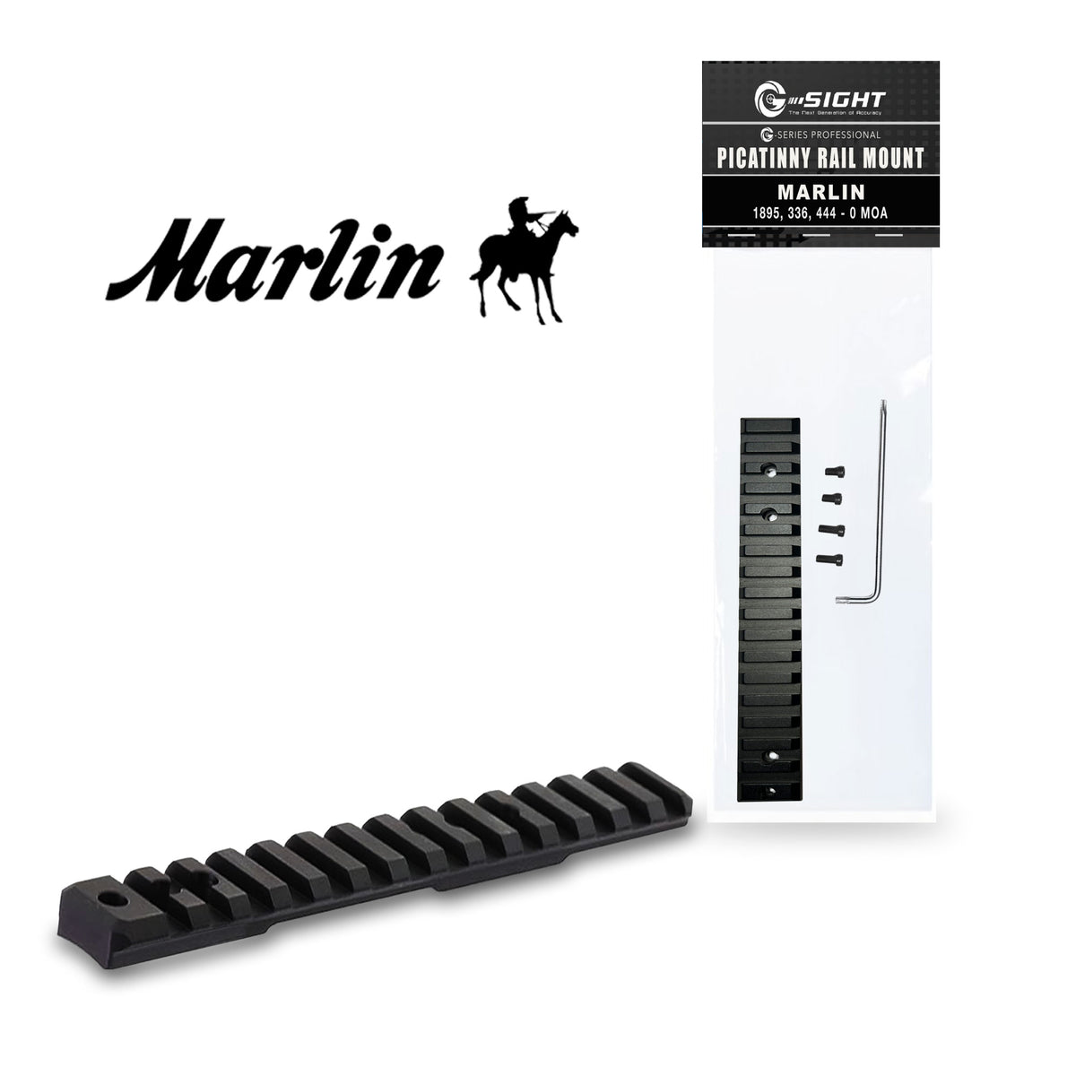 Picatinny Rail - MARLIN - 1895, 336, 444 - 0 MOA – G-Sight