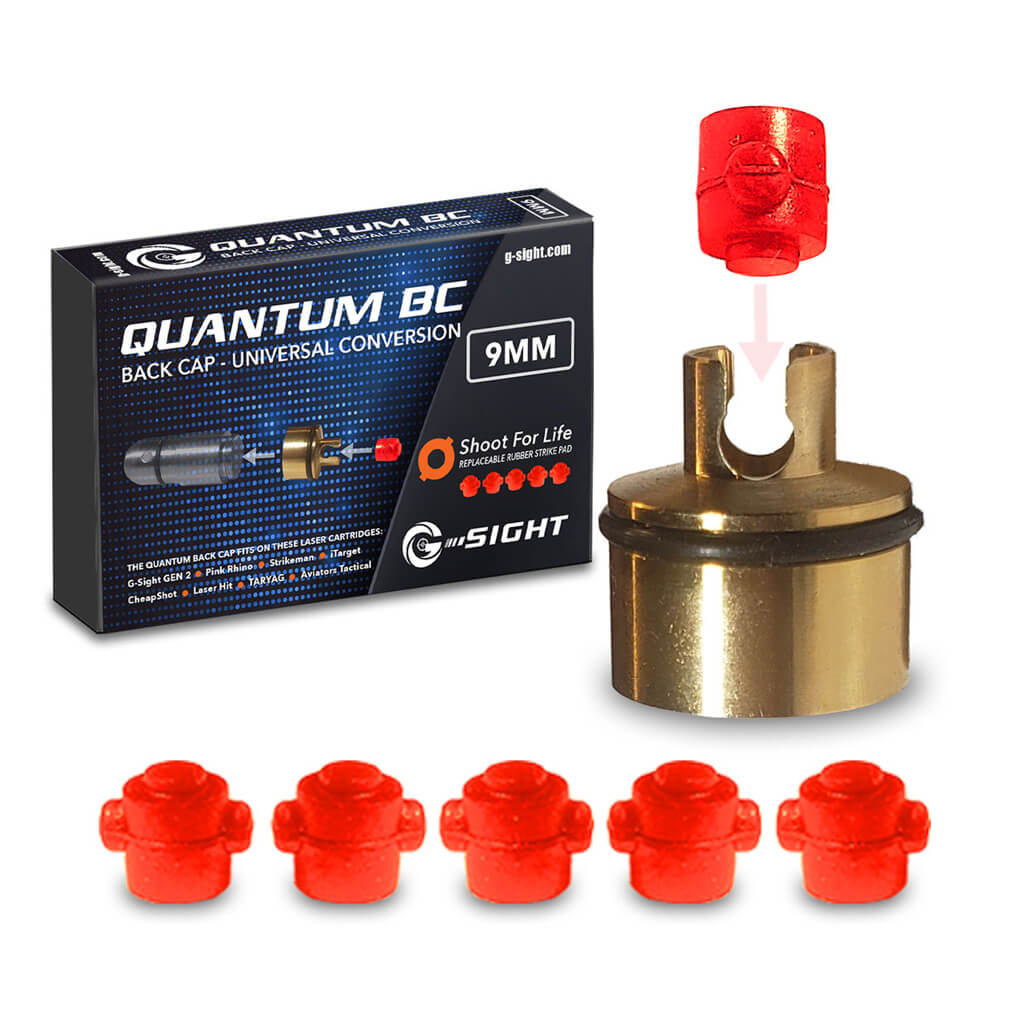 QUANTUM 9MM BACK CAP (WITH 6 STRIKE PADS) – G-Sight