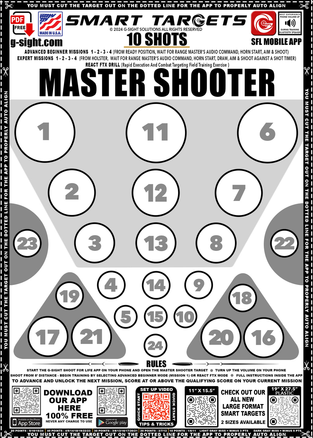Free Master Shooter Target (For Print) – G-Sight