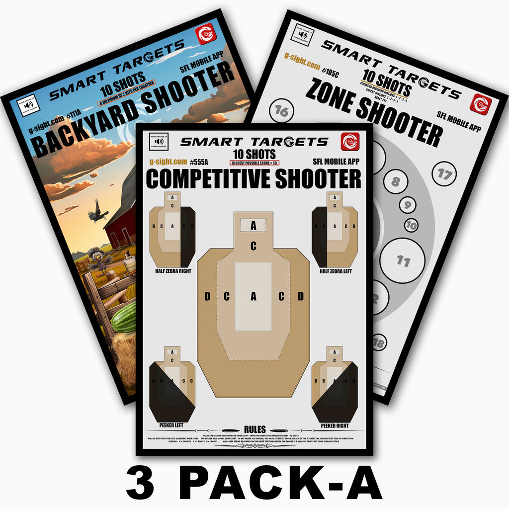 3 PACK A - 11" X 15" TARGETS 130LB CARD – G-Sight