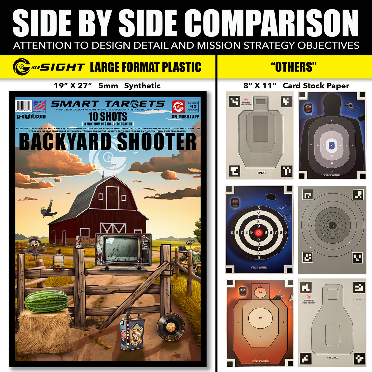 BACKYARD SHOOTER SYNTHETIC TARGET - 19" x 27" – G-Sight