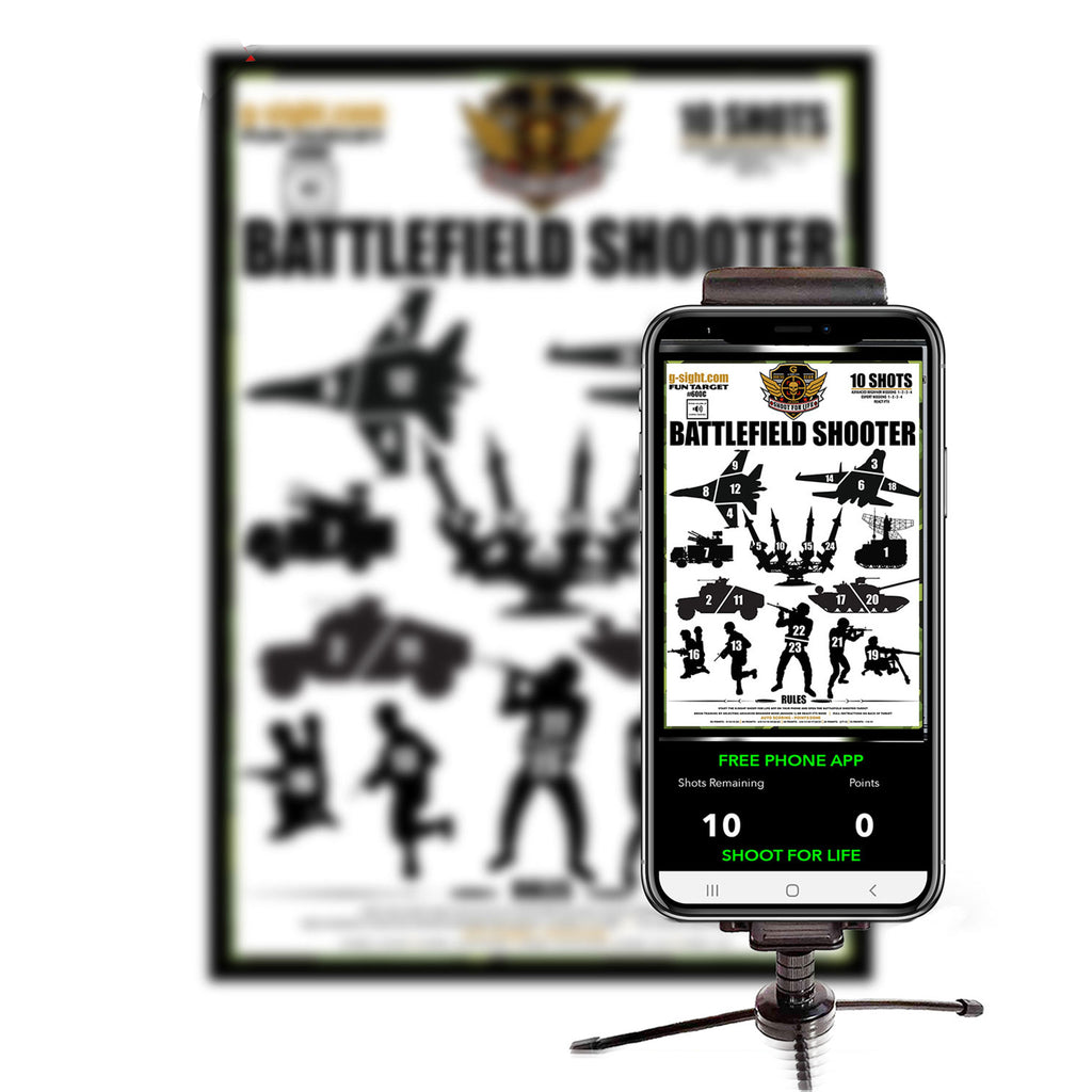 BATTLEFIELD SHOOTER - 11" X 15" TARGET 130LB CARD – G-Sight