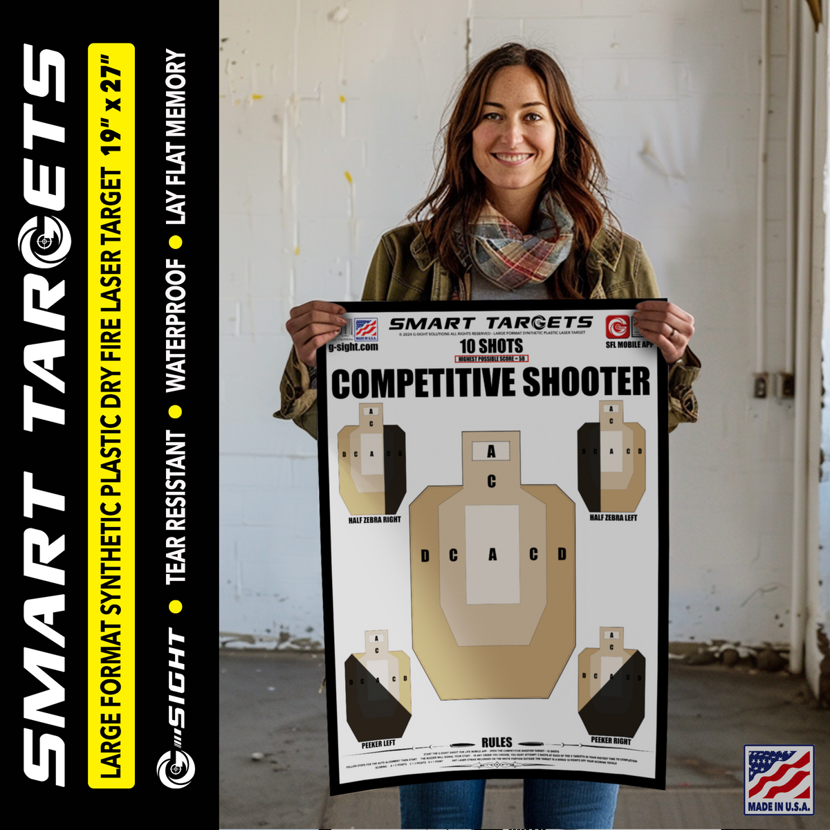 COMPETITIVE SHOOTER LARGE FORMAT PLASTIC TARGET – G-Sight