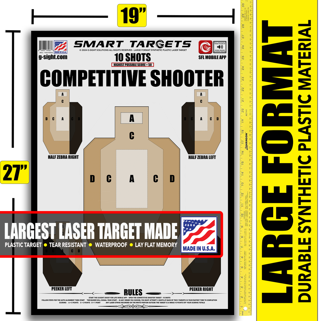 COMPETITIVE SHOOTER SYNTHETIC TARGET - 19" x 27"