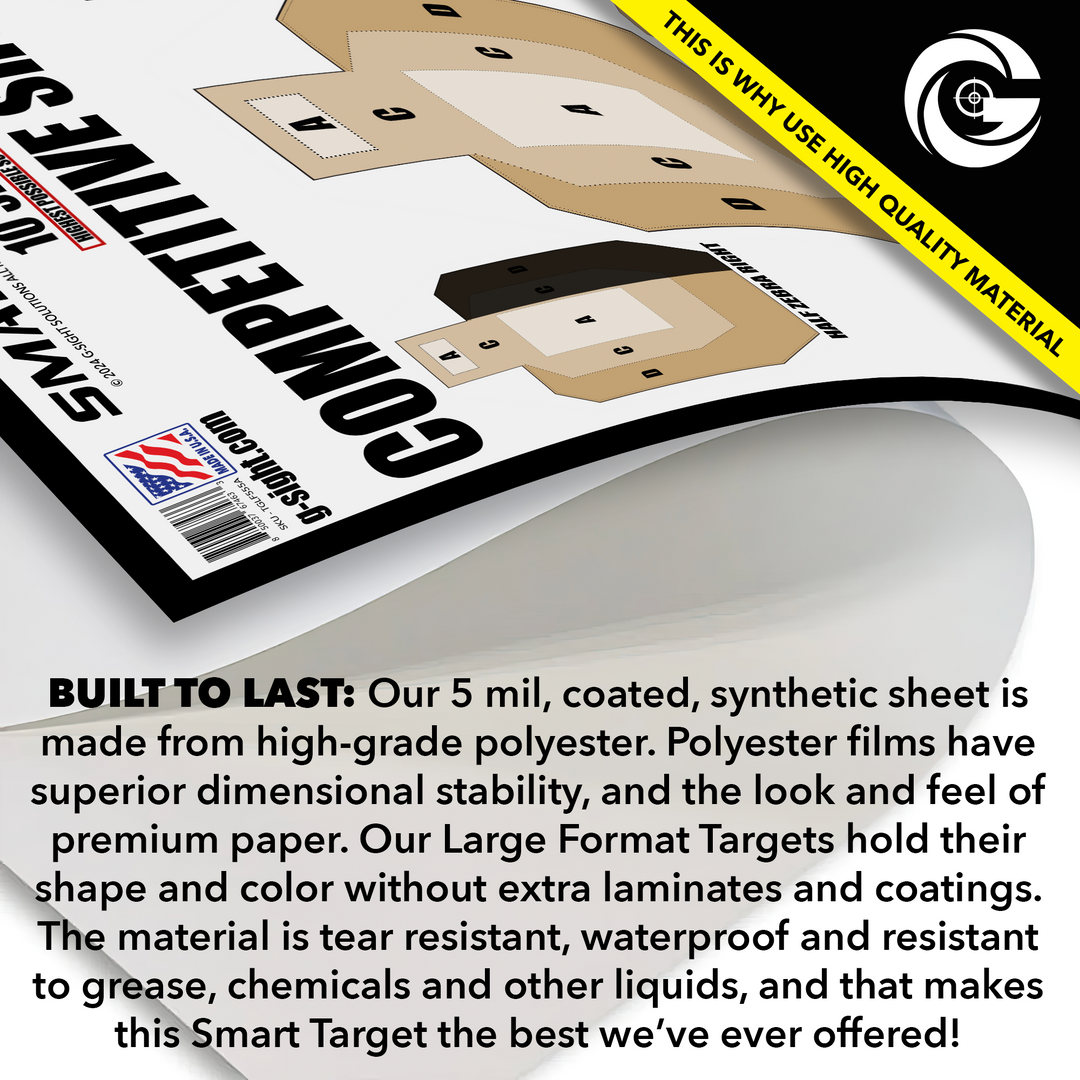 COMPETITIVE SHOOTER SYNTHETIC TARGET - 19" x 27"