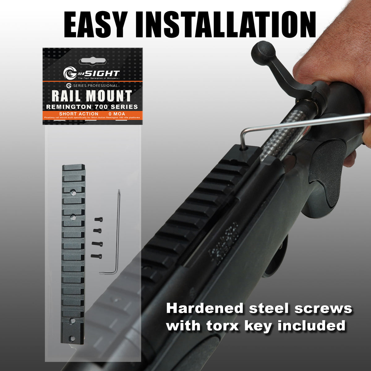 Picatinny Rail - REMINGTON 700 SHORT ACTION – G-Sight