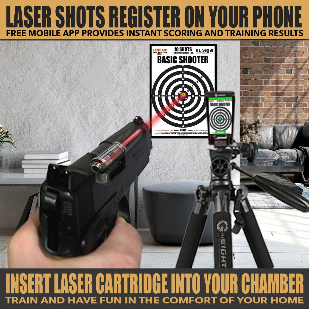 QUICK DRAW SHOOTER - Shoot For Life Mobile App Target - 120A – G-Sight