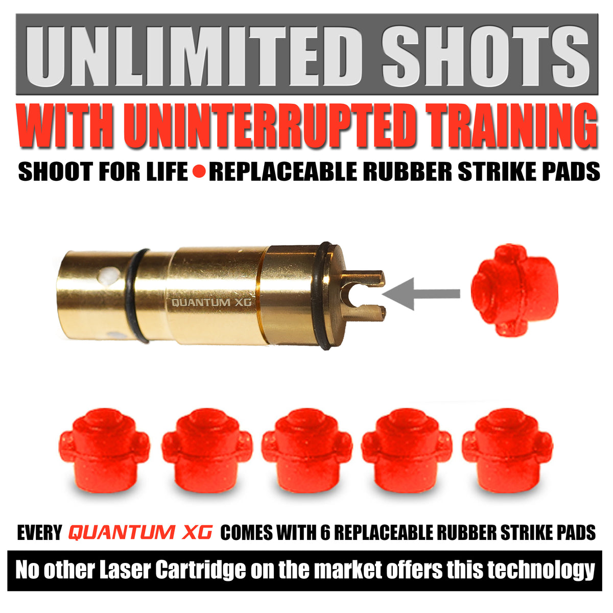 QUANTUM 9MM BACK CAP (WITH 6 STRIKE PADS) – G-Sight