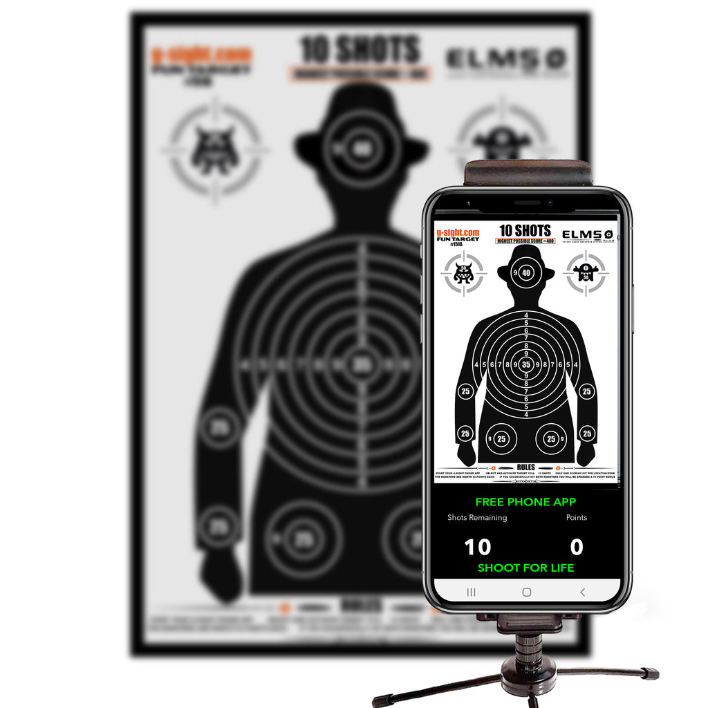 ORIGINAL 10 SHOT - 11" X 15" TARGET 130LB CARD – G-Sight